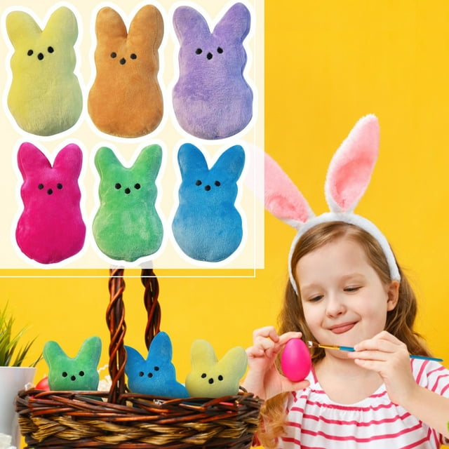 10inch Easter Bunny Plush Toys Cute Peep Rabbit Stuffed Animal, 25cm ...