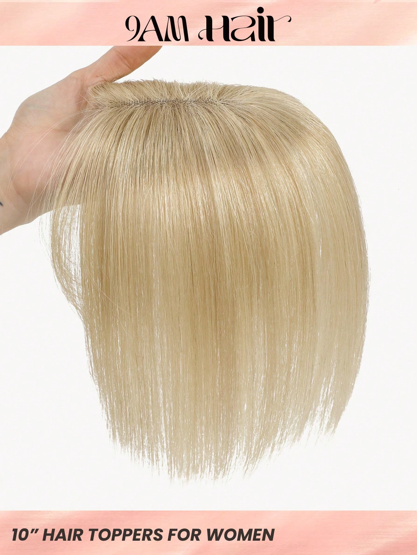 10inch Hair Toppers for Women Real Human Hair Pieces for Women with ...