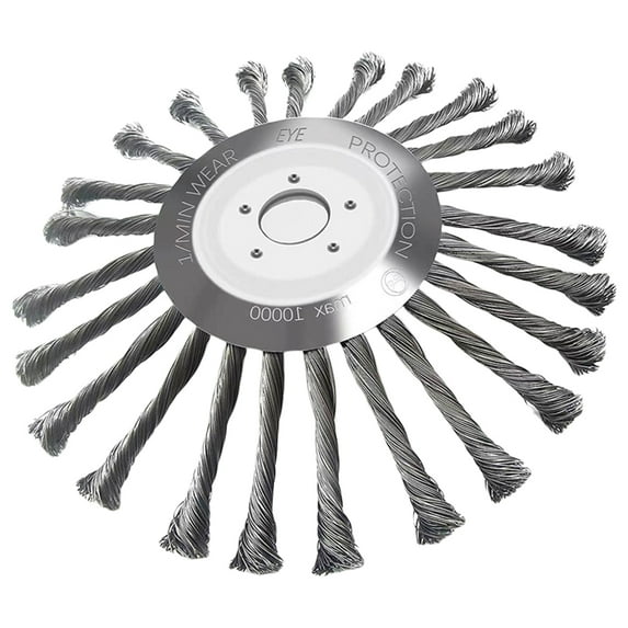 10inch Knot Steel Wire Grass Trimmer Head Universal Rotary Weed Brush ...