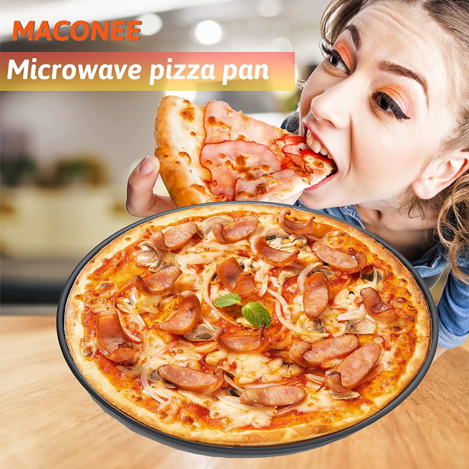 10inch Microwave Crisper Pan - Crispy Plate for Reheating Pizza ...