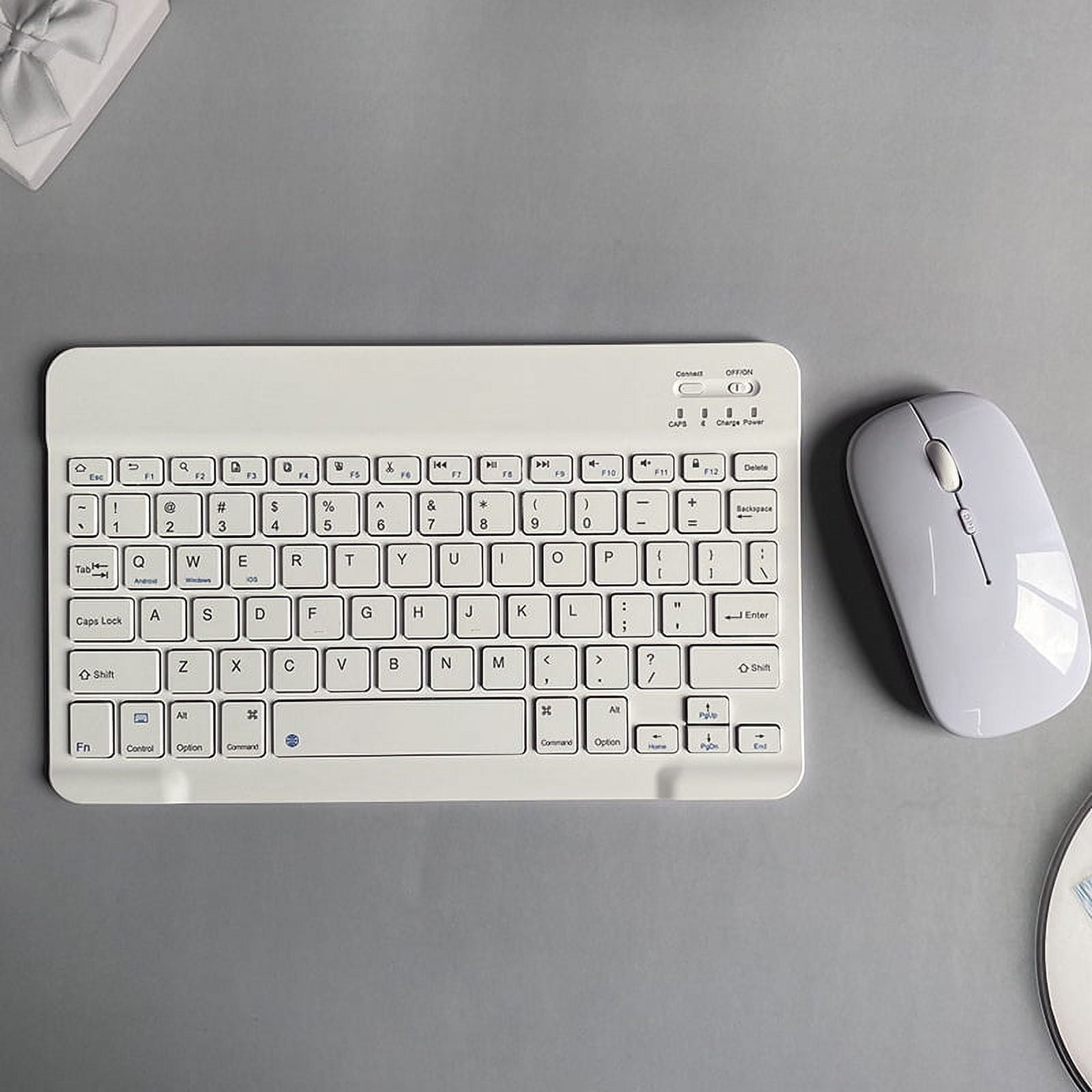 10inch Rechargeable Tablet Wireless Bluetooth Keyboard Mouse Set Combos For Laptop Phone Ipad