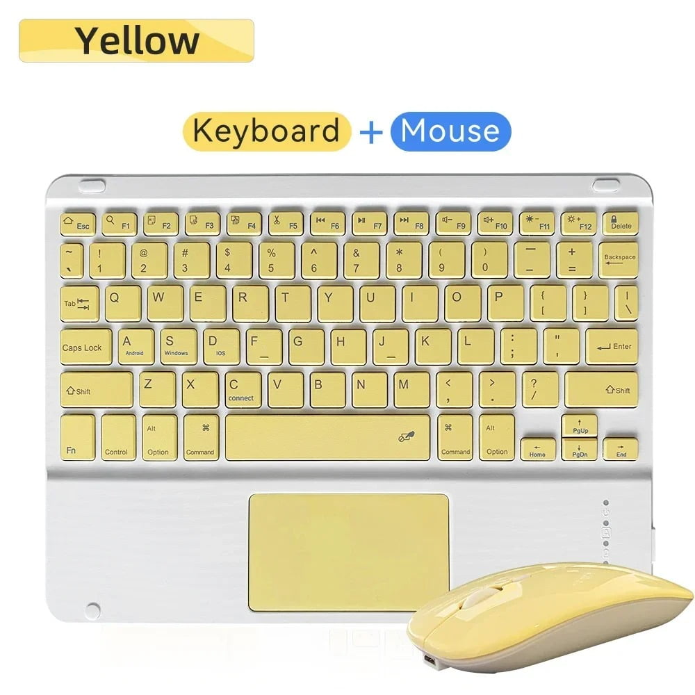 10inch Wireless Bluetooth Spanish Keyboard Desktop Office Wireless ...