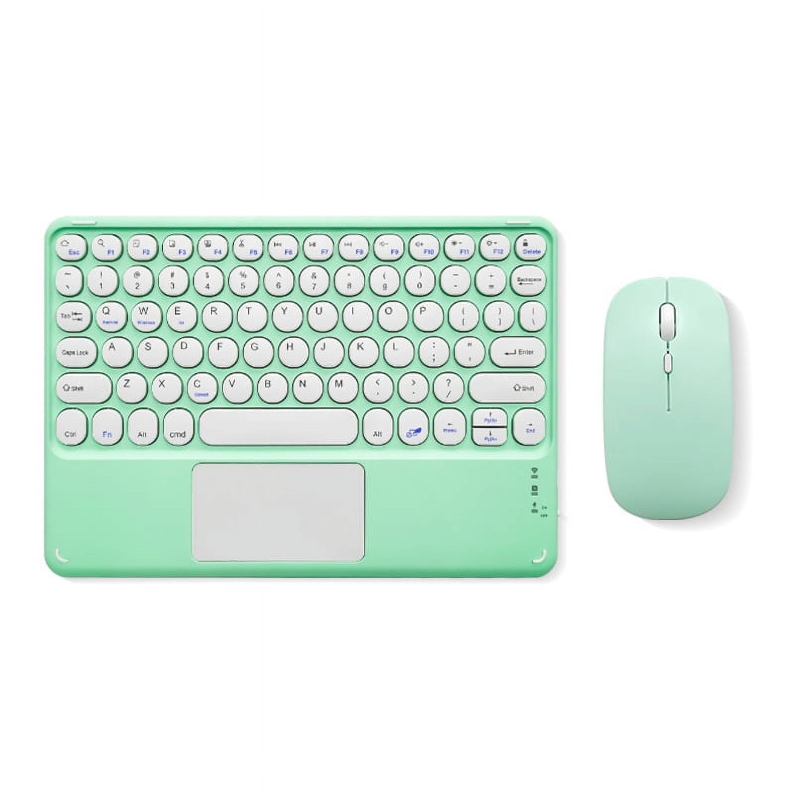 10inch Wireless Bluetooth Touch Keyboard + Rechargeable Bluetooth Mouse ...
