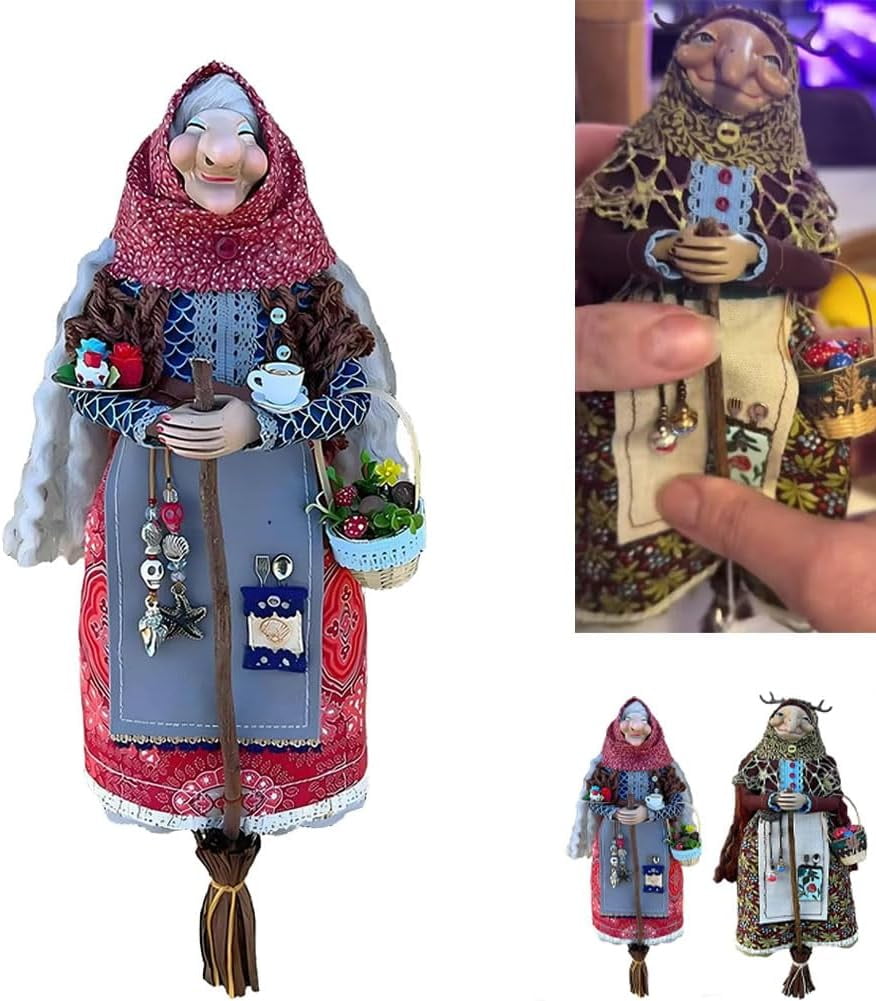 10inches Handmade Kitchen Witch Doll, Witch Doll Hang on Door Decor ...