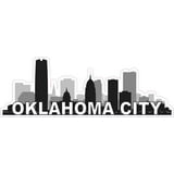 10inx3.5in Oklahoma City Skyline Sticker Vinyl Car Window Bumper ...