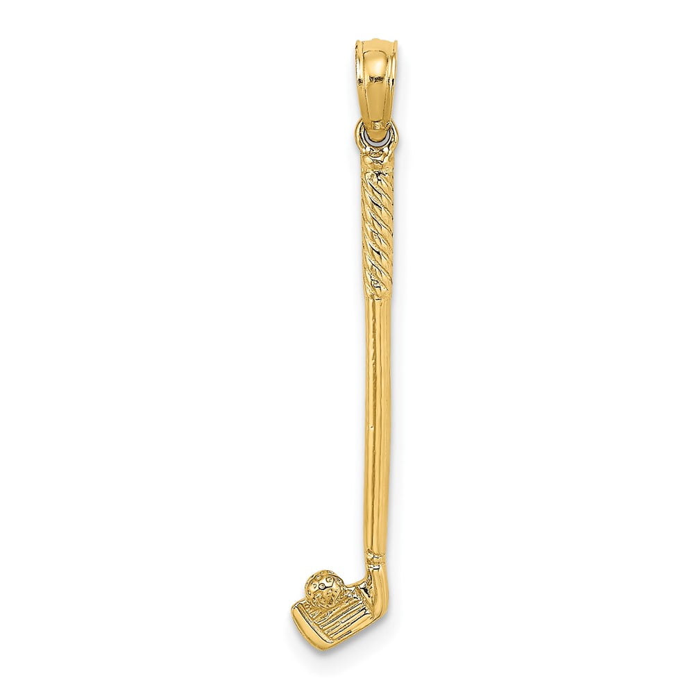 Finest Gold 10K 3-D Single Golf Club with Ball Charm - Walmart.com