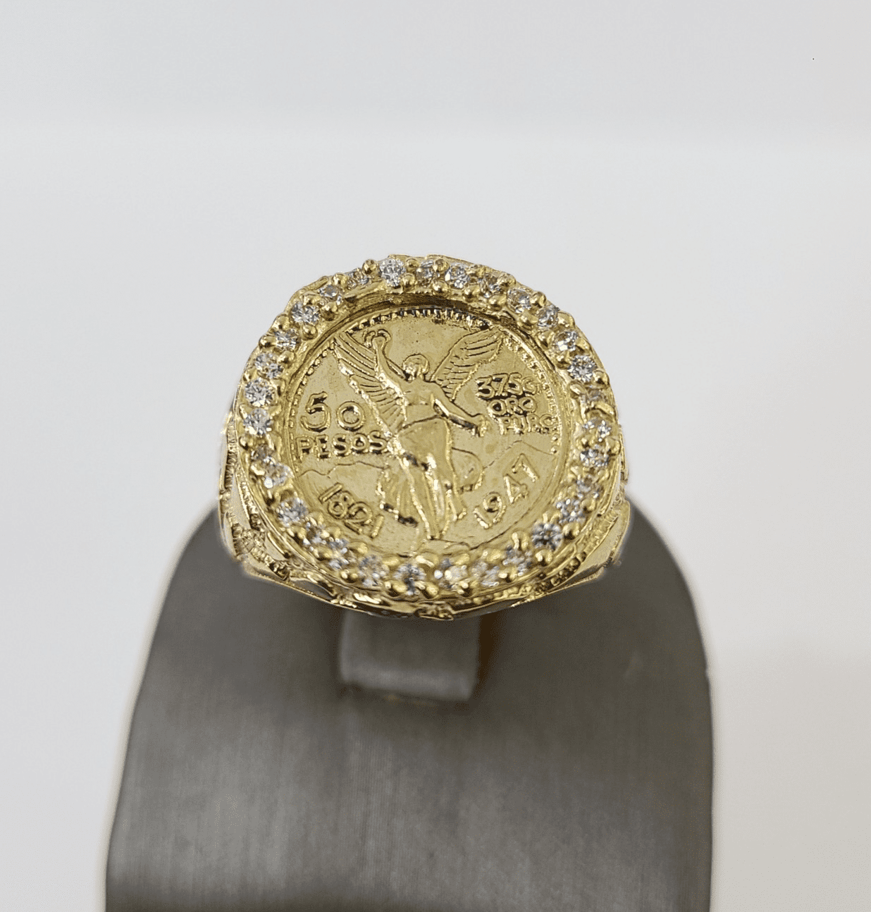 10k 50 Pesos Centenario Ring Yellow Gold Men Real Genuine All Sizes ...
