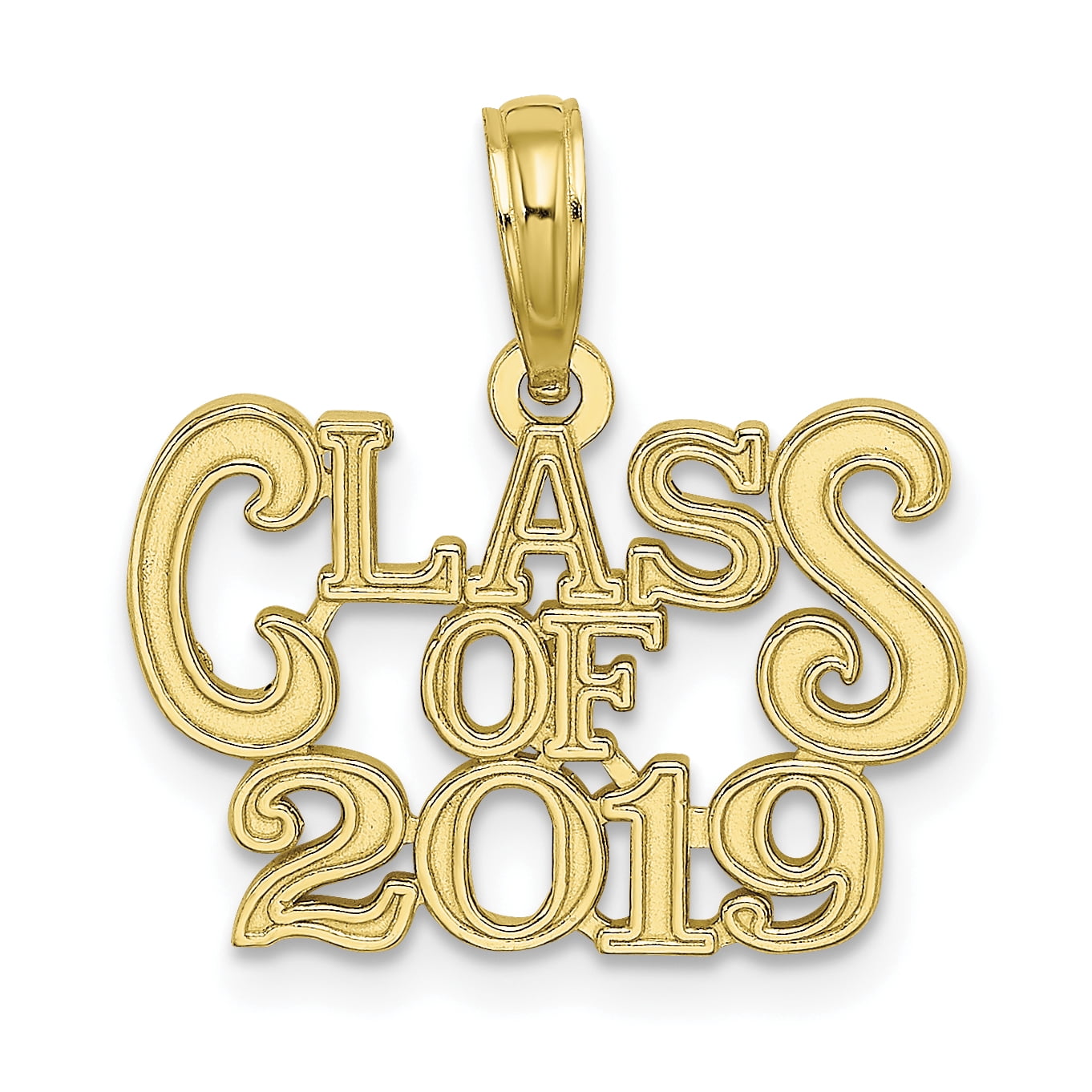 10k CLASS OF 2019 Graduation Charm 10K9650 - Walmart.com