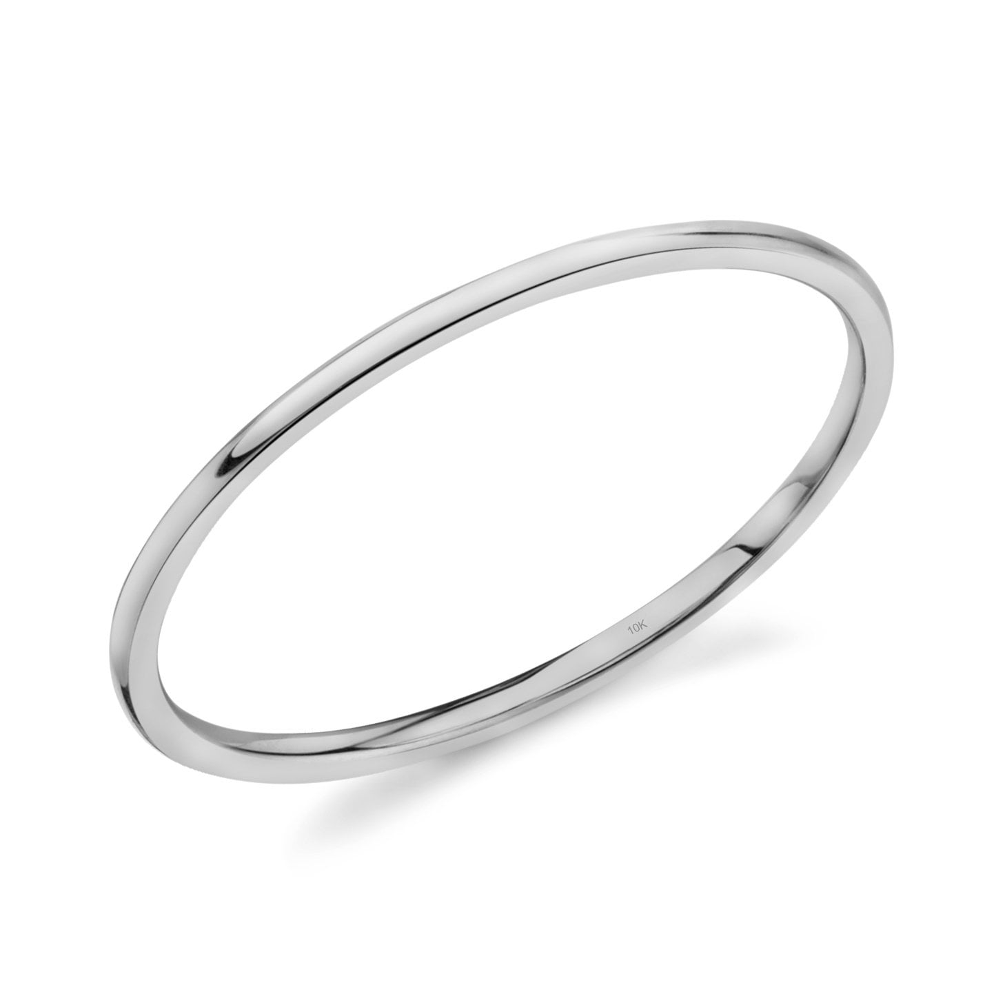 10k Dainty Yellow White or Rose Gold 1mm Thin Plain Band - Walmart.com