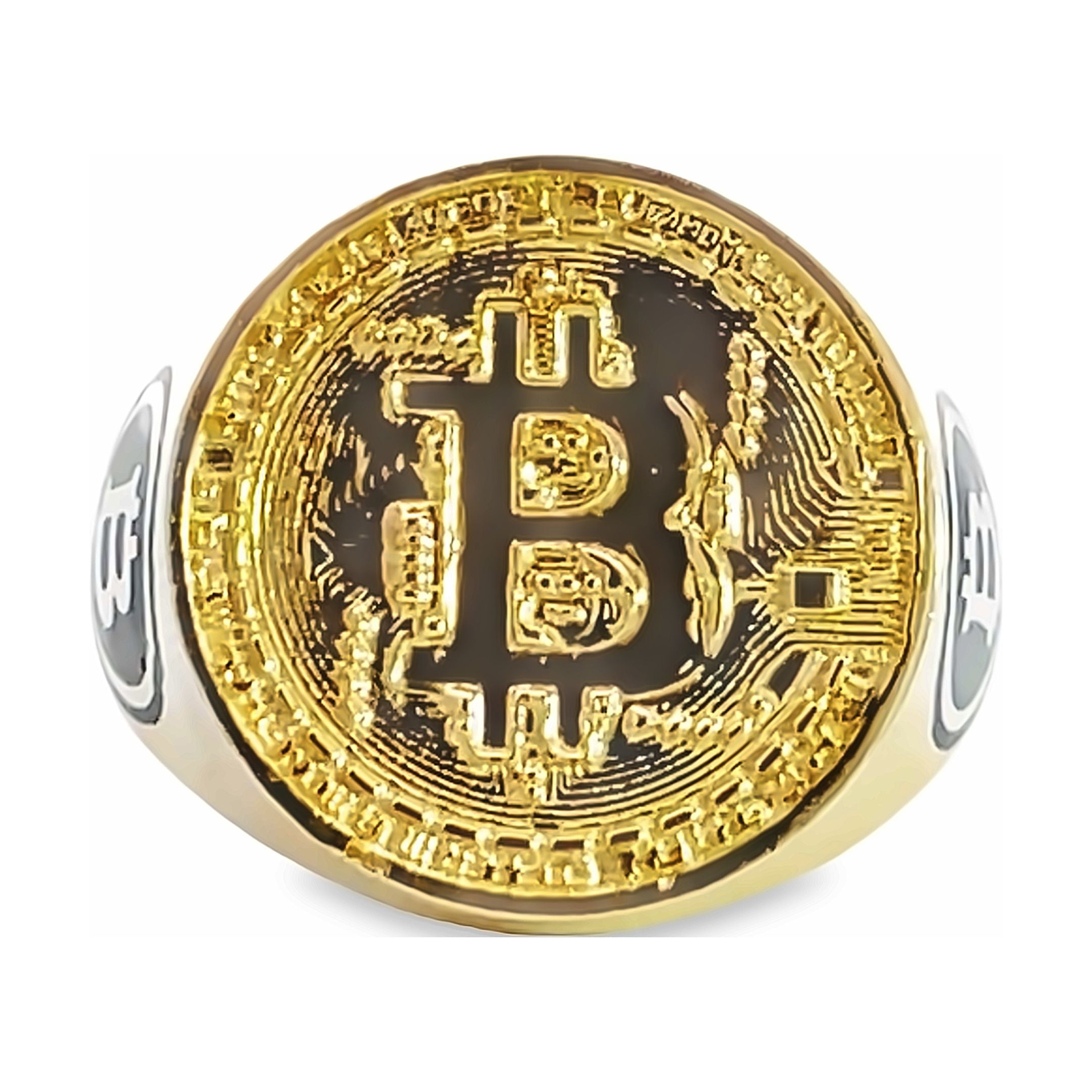 10k Gold Bitcoin Ring - Walmart.com