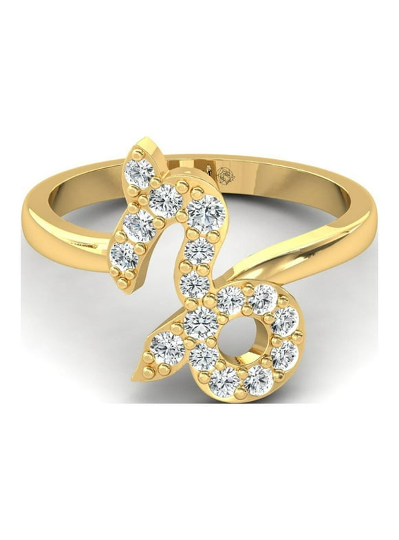Gold Capricorn Ring