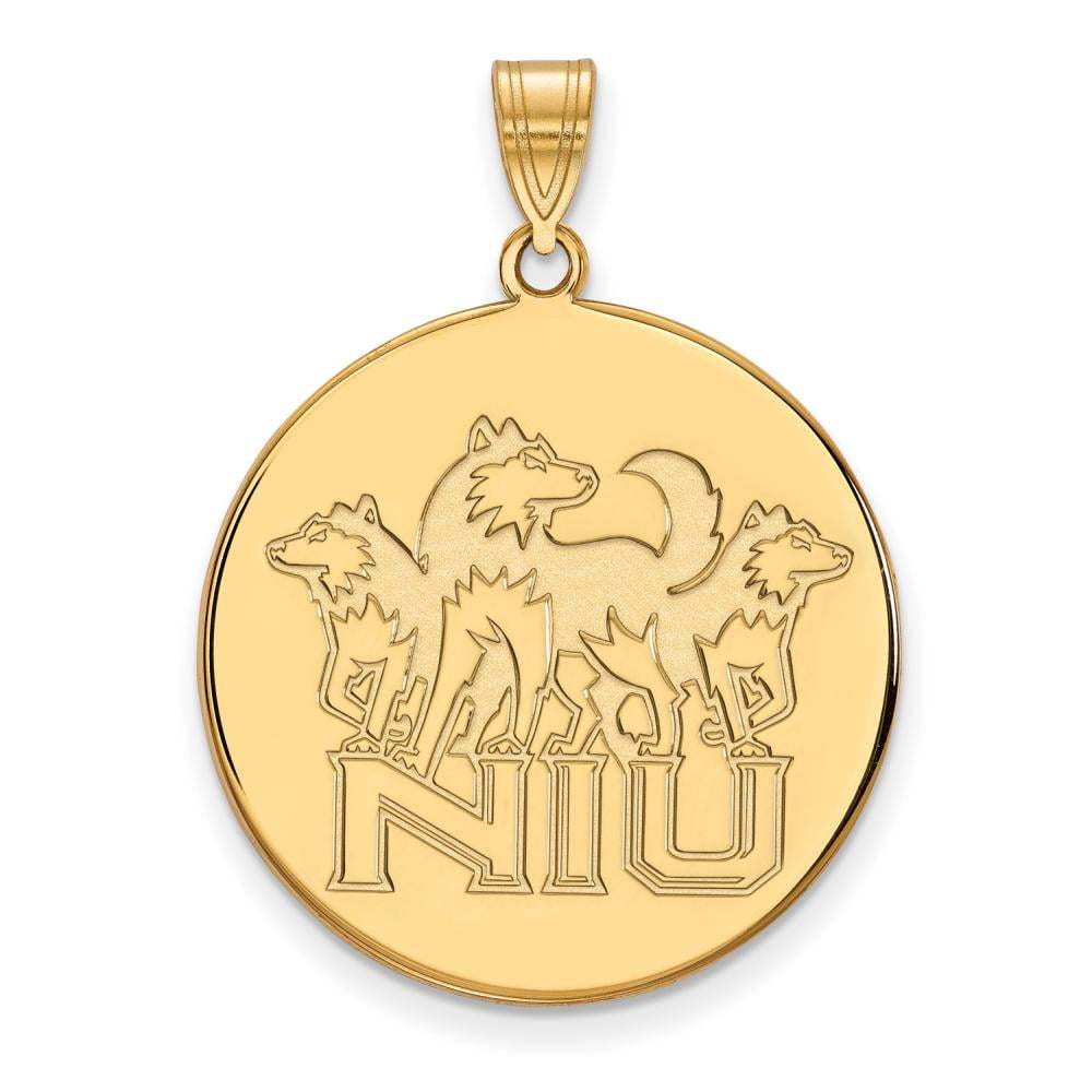 10k Gold LogoArt Northern Illinois University N-I-U with Huskies Extra ...