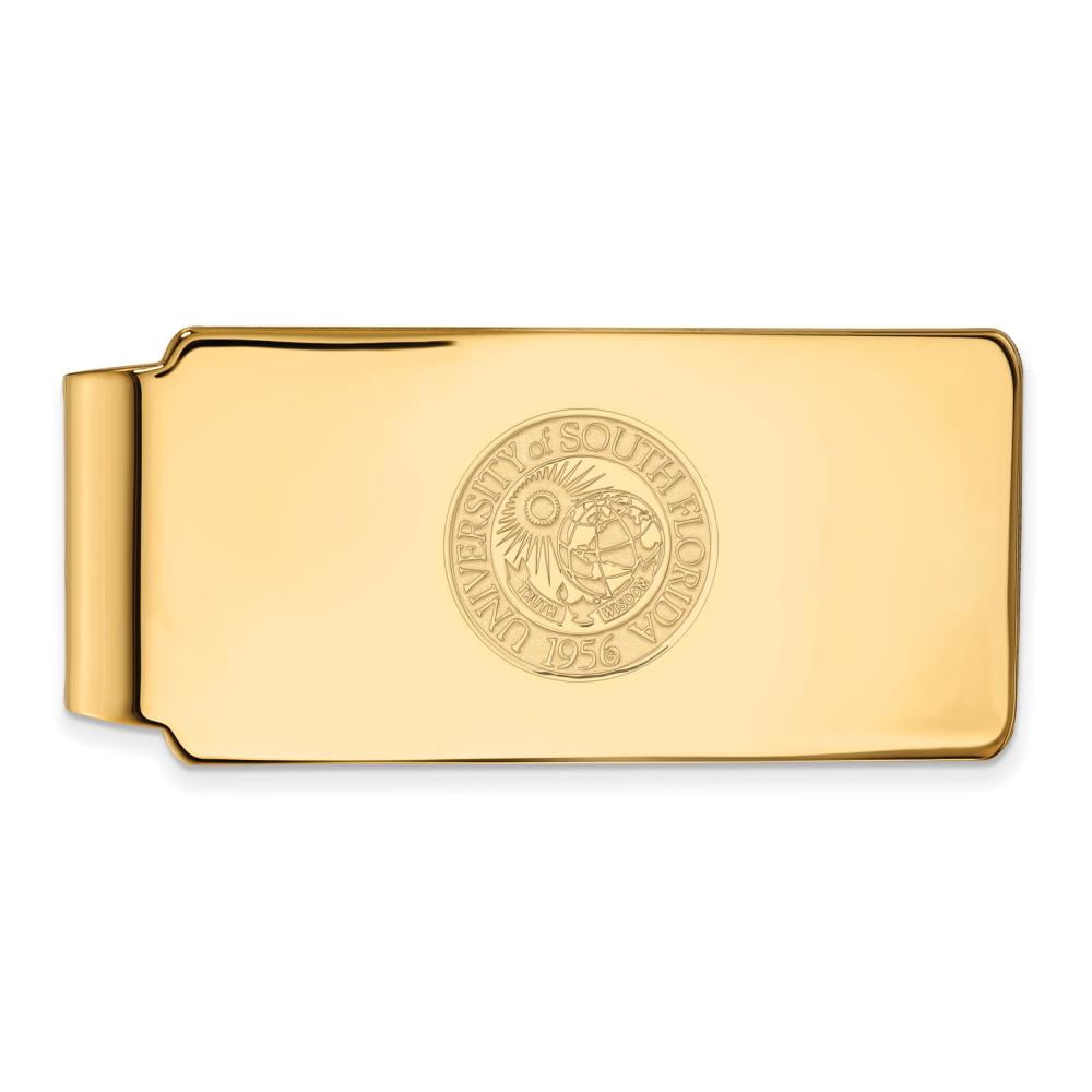 10k Gold LogoArt University of South Florida Crest Money Clip ...