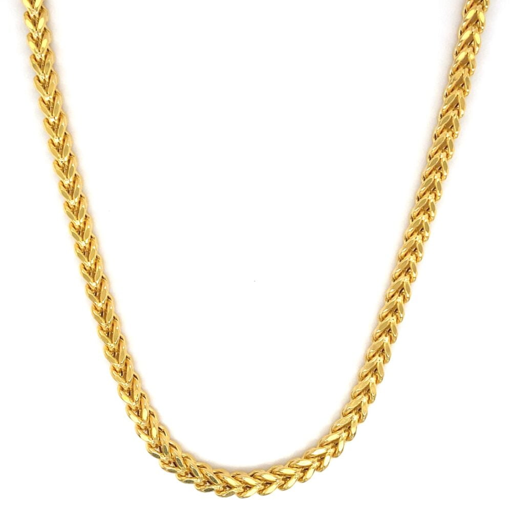 10k Hollow Franco Chain (3, 26") - Walmart.com