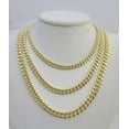 10k Miami Cuban Chain Yellow Gold Necklace 6mm-8mm 20-30 Inches Real ...