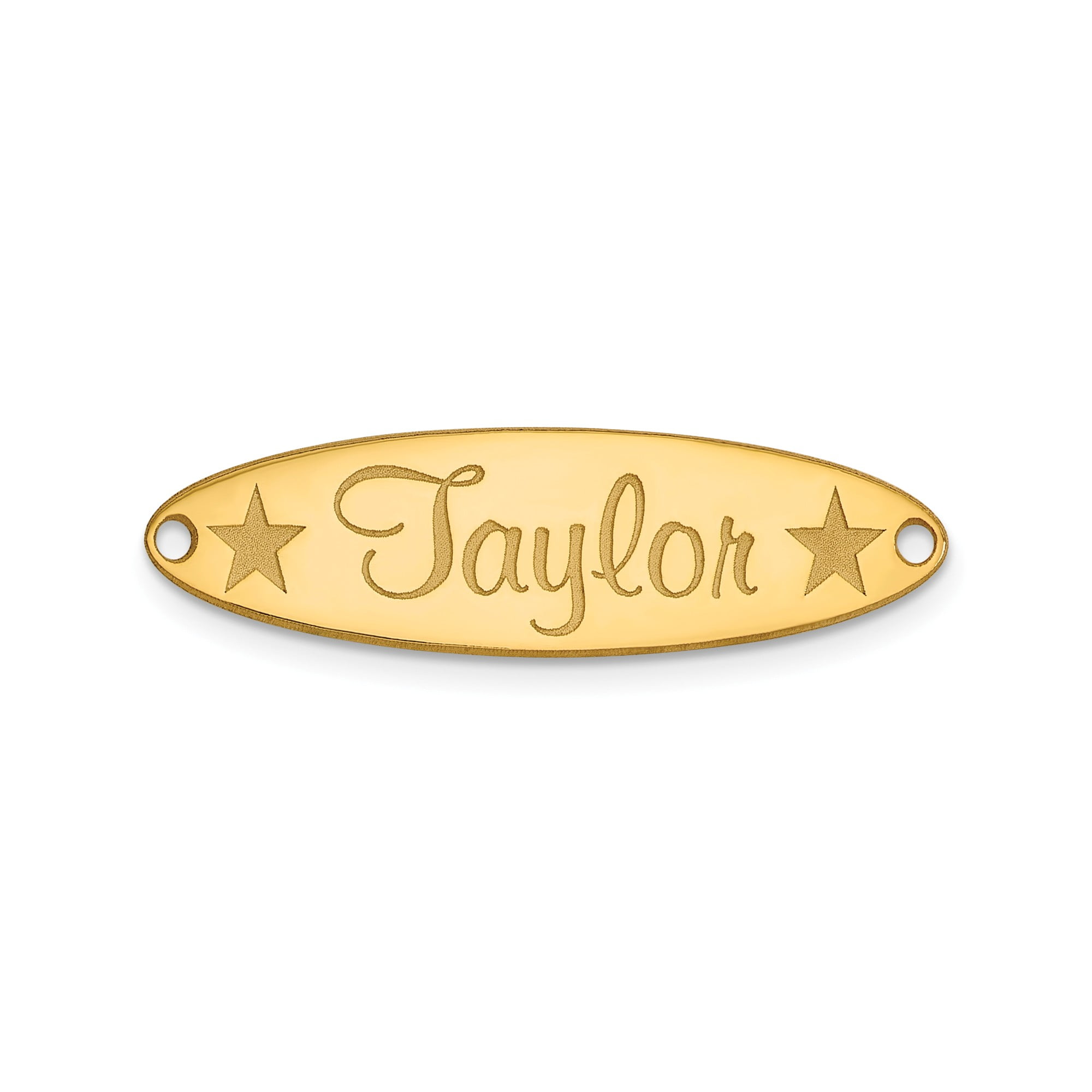 10k Oval with Star Name Plate - Flyer Pg. 4 in 10k Yellow Gold ...
