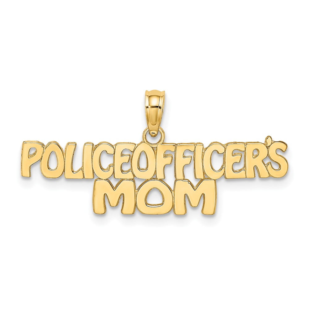 Finest Gold 10K Police Officers Mom Charm - Walmart.com