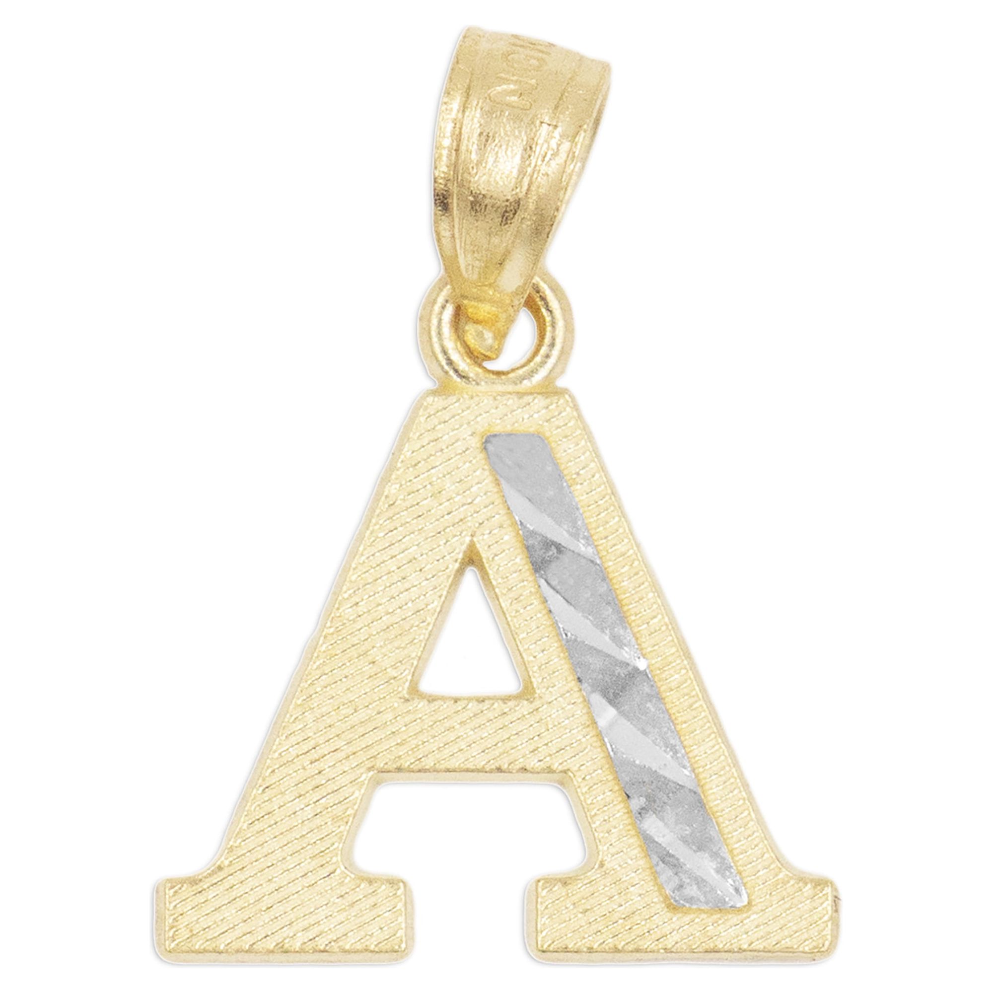 10k Real Solid Yellow Gold Initial Signet Stacking Ring, Personalized in Every Letter of the ...