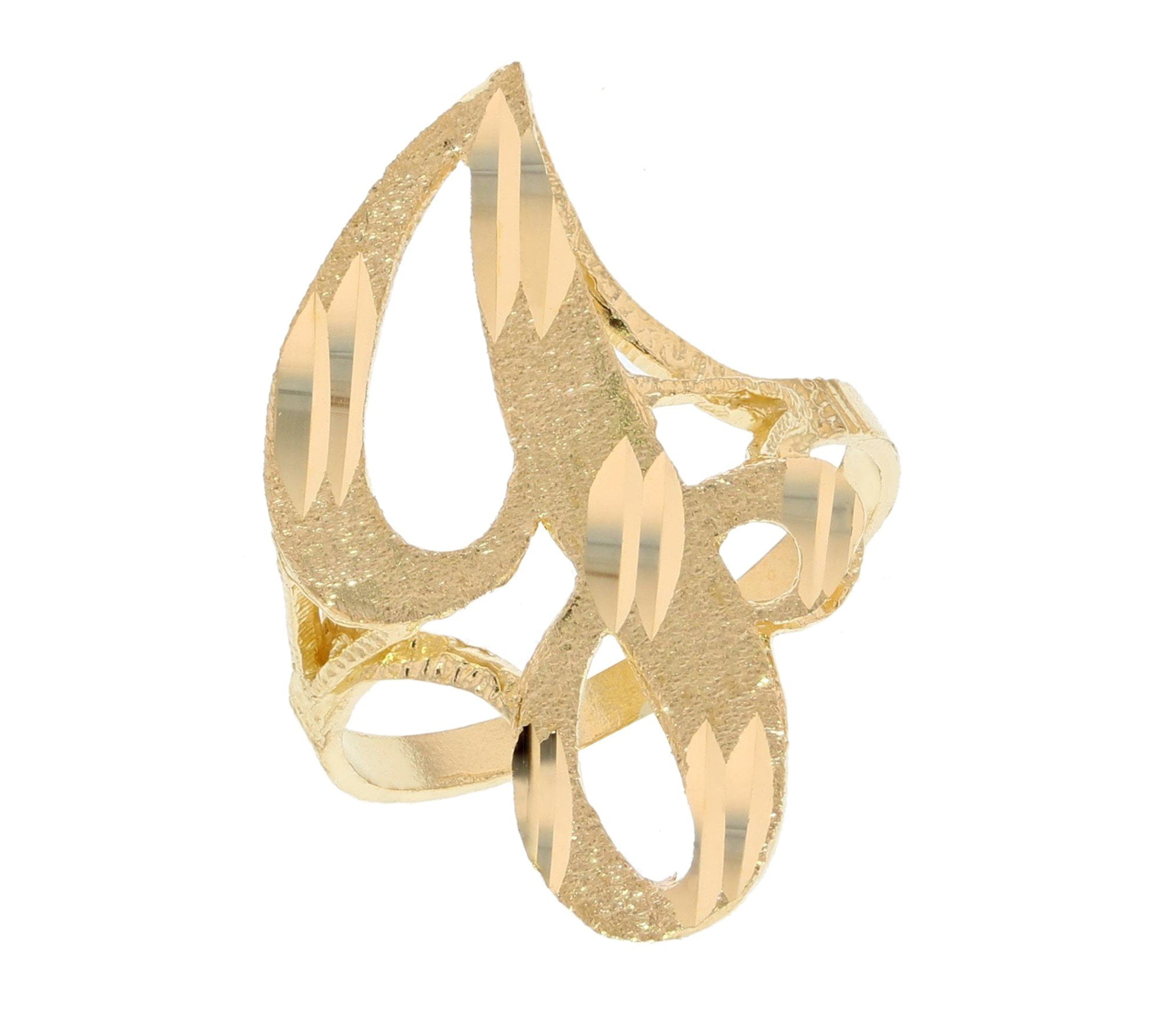 10k Real Yellow Gold Ladies Tendy Chic Diamond Cut Cursive Inital ...