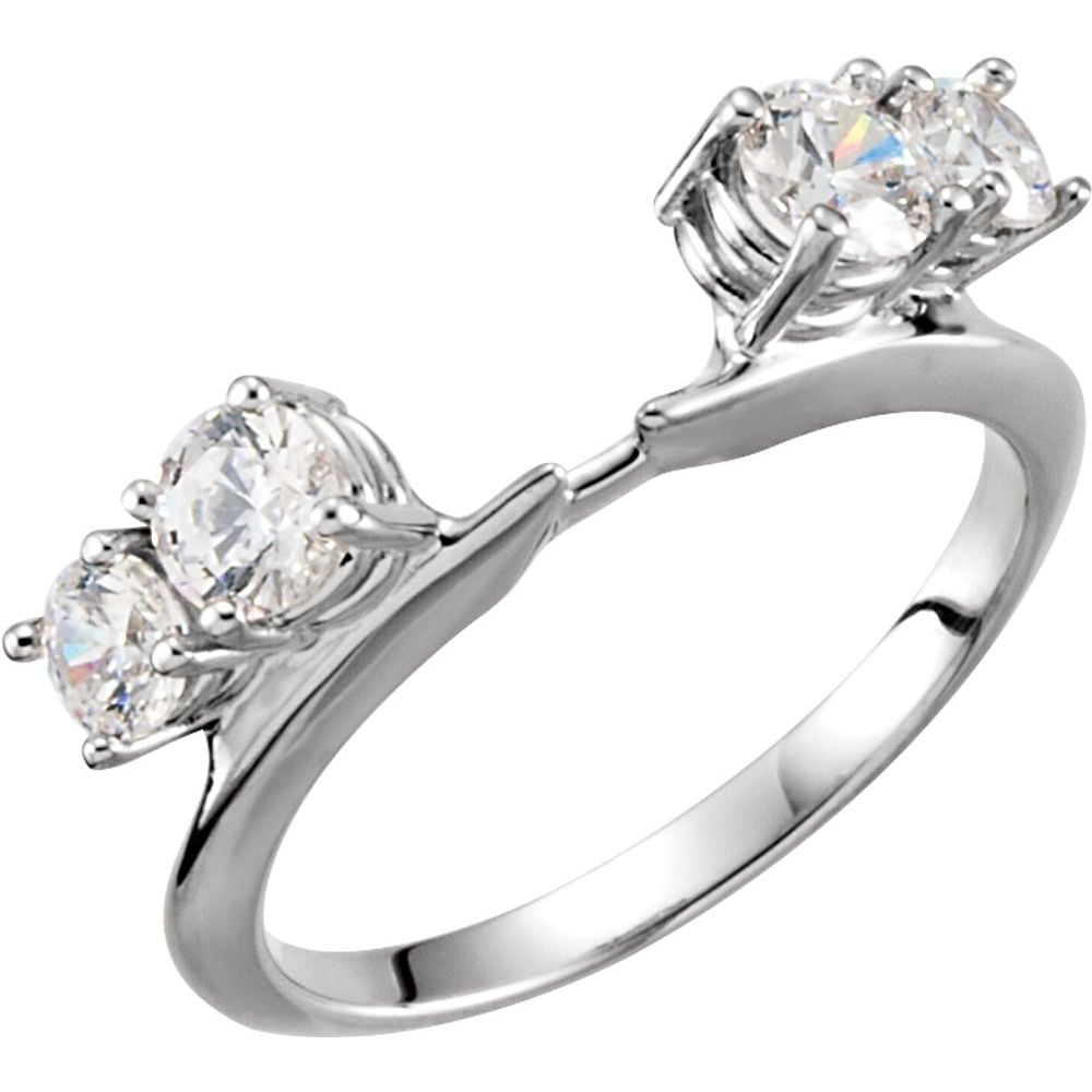 10k Rose Gold 2.7mm Round Shape Wrap-Style Ring Enhancer Fine Jewelry ...