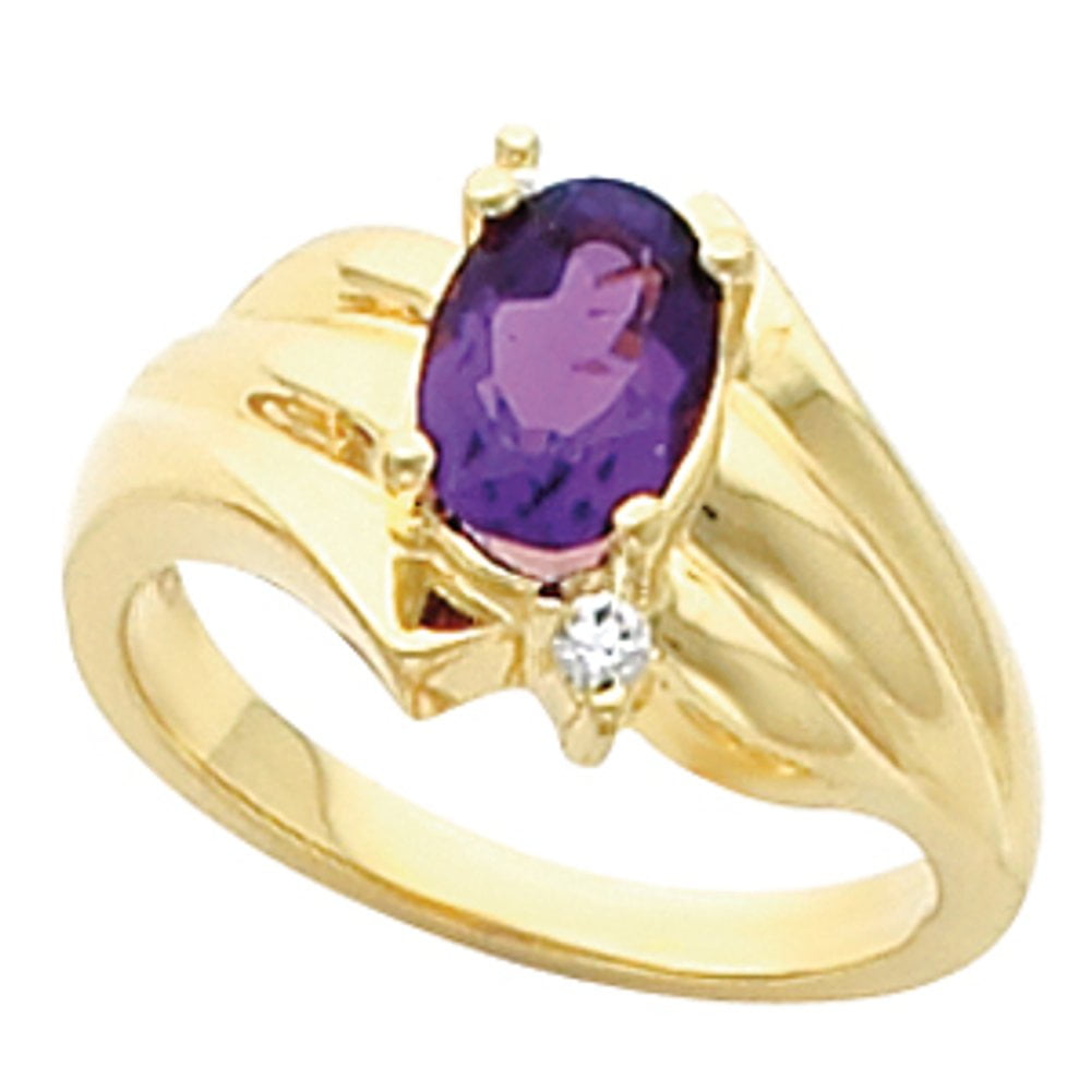 10k Rose Gold 6x4mm Oval Shape Ring Fine Jewelry For Women Gifts For Her (Mounting Only, Not All ...