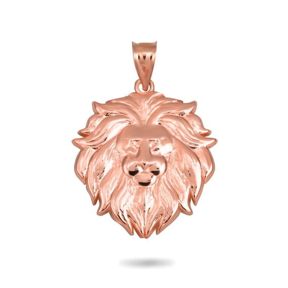 10k Rose Gold Zodiac Symbol Pendant Necklace Leo (18 Inches) - Walmart.com