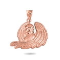 10k Rose Gold Zodiac Symbol Pendant Necklace Virgo (22 Inches ...