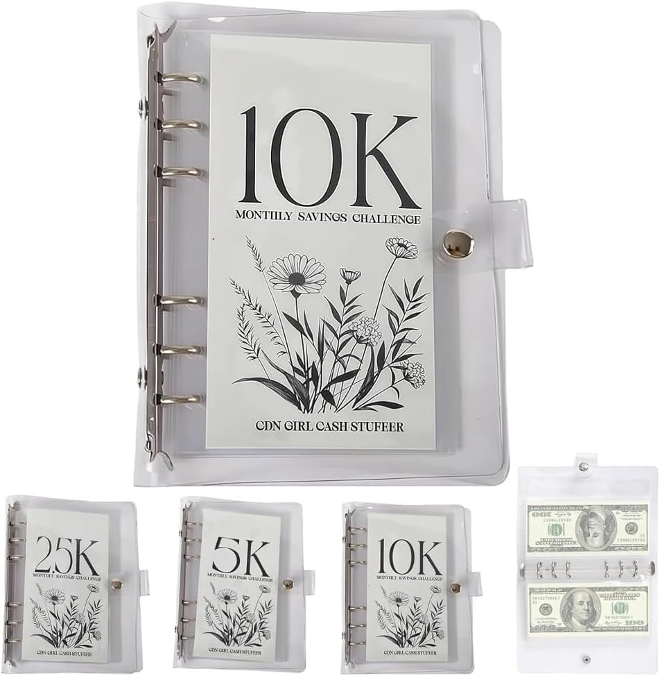 10k Savings Challenge Book, Fun & Motivating Savings Tracker with Loose ...