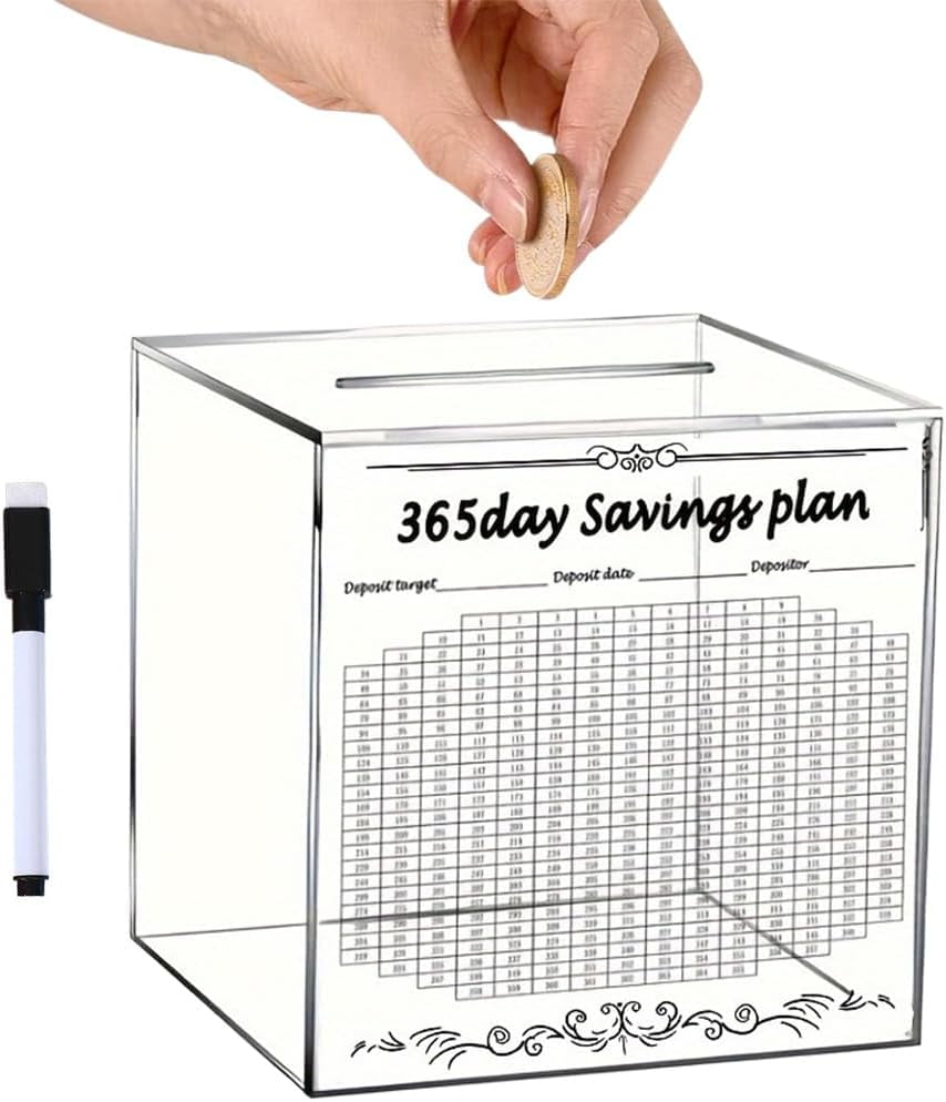 10k Savings Challenge Smash Box for Money Saver, Digital Unbreakable ...