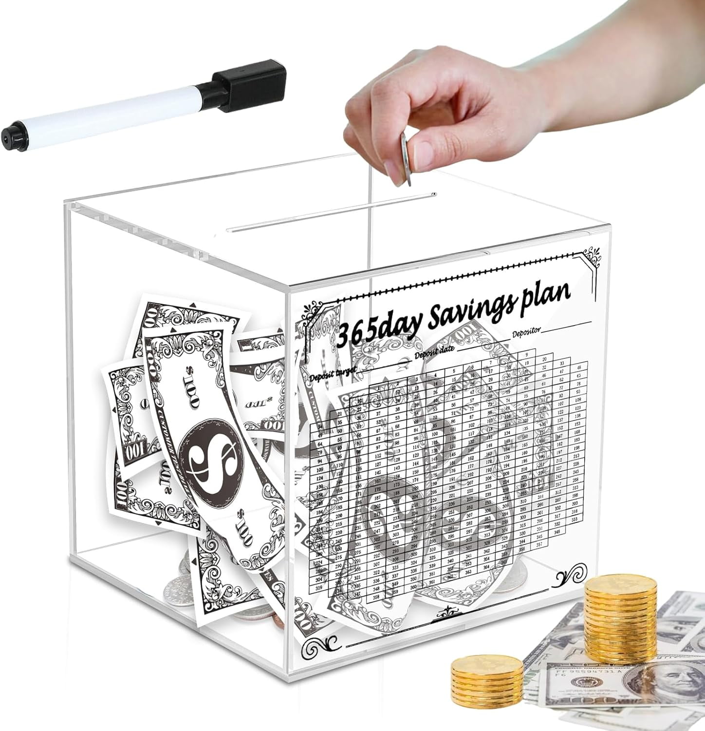 10k Smash Box for Money, Smashbox for Saving Money Box for Cash Saving ...