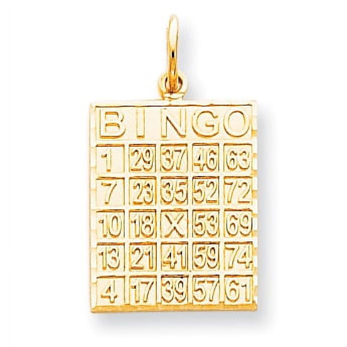 10k Solid Bingo Card Charm - Walmart.com