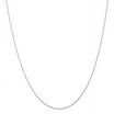 10k White Gold .5 mm Carded Cable Rope Chain - Walmart.com