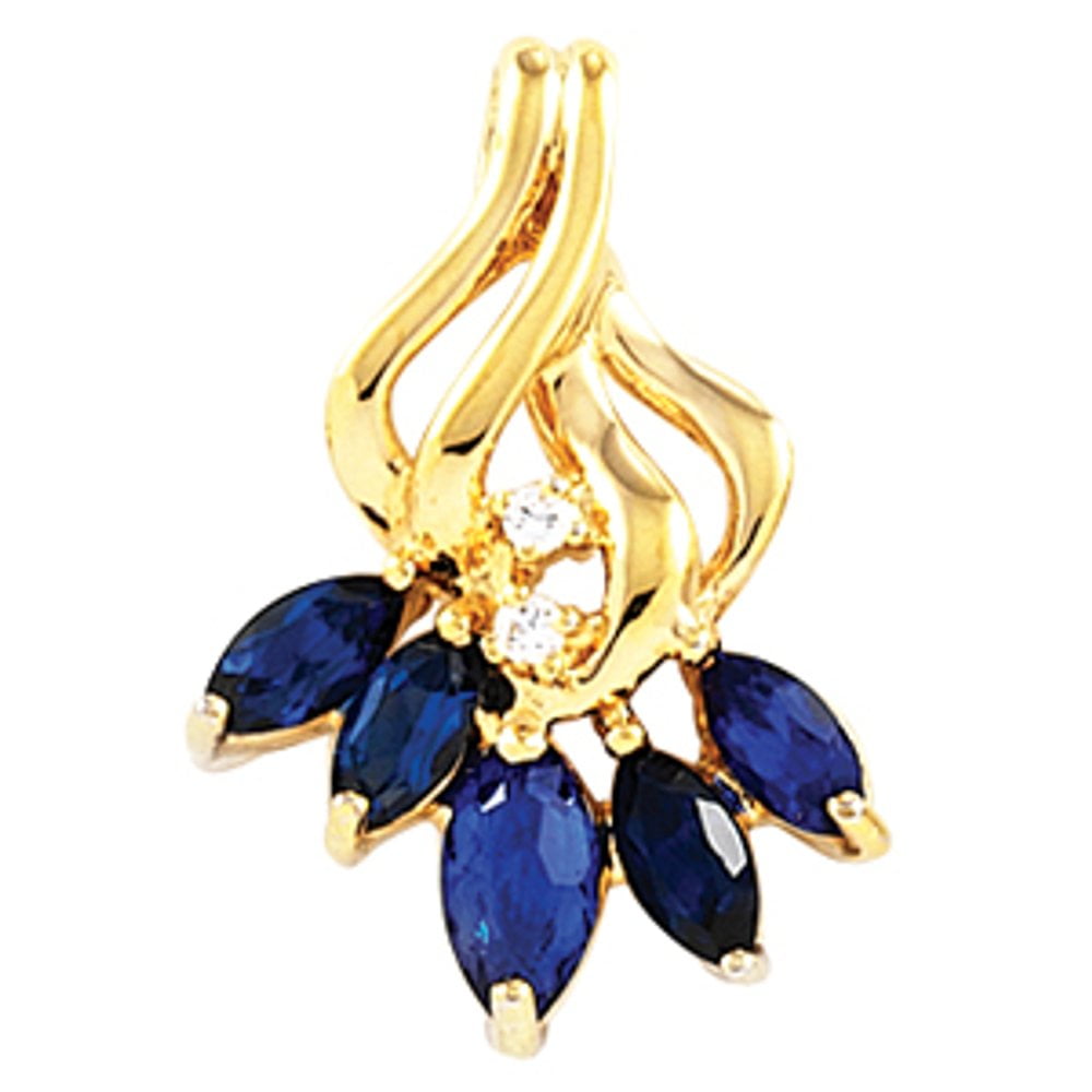 10k X1 White Gold 8x4mm Marquise Shape Pendant With Hidden Bail Fine ...