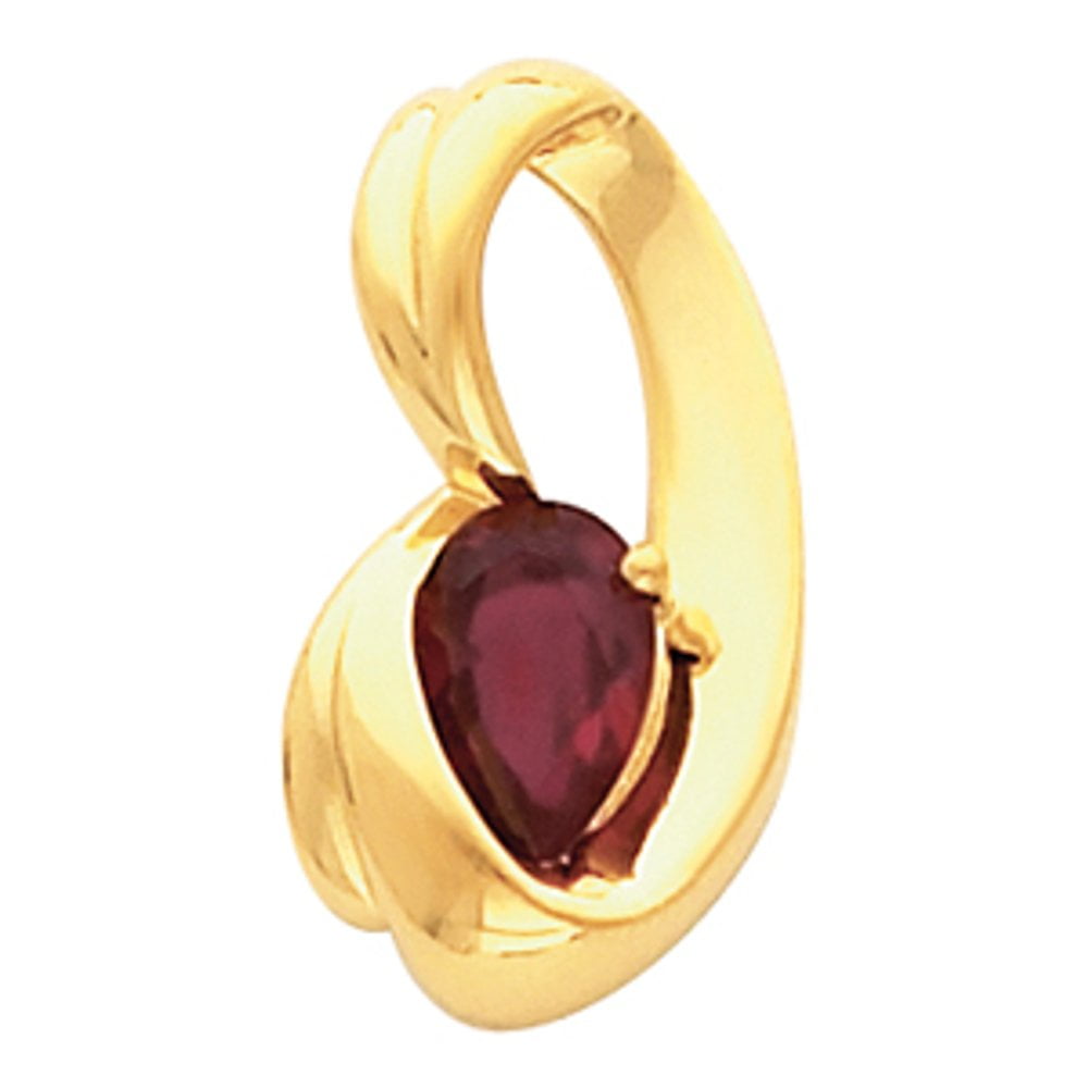 10k X1 White Gold Pear Shape Slide Pendant Fine Jewelry for Women Gifts ...