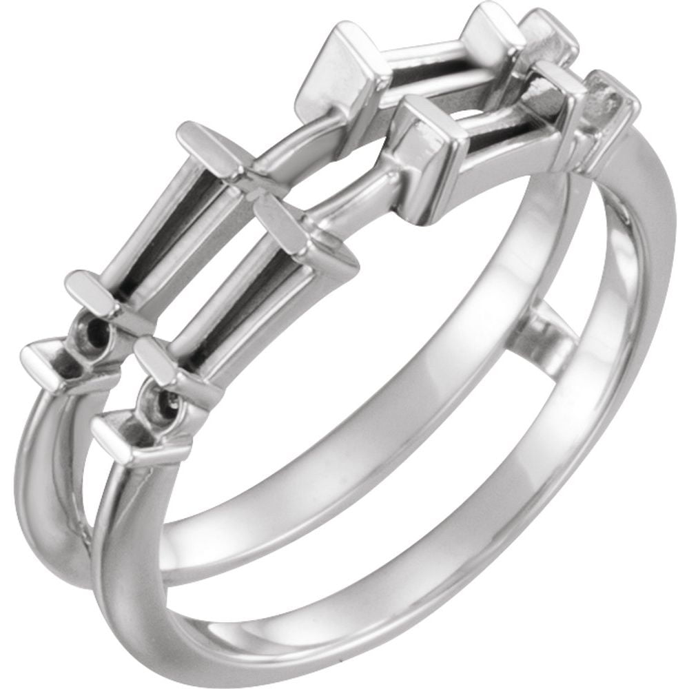 10k X1 White Gold Ring Guard Fine Jewelry For Women Gifts For Her ...