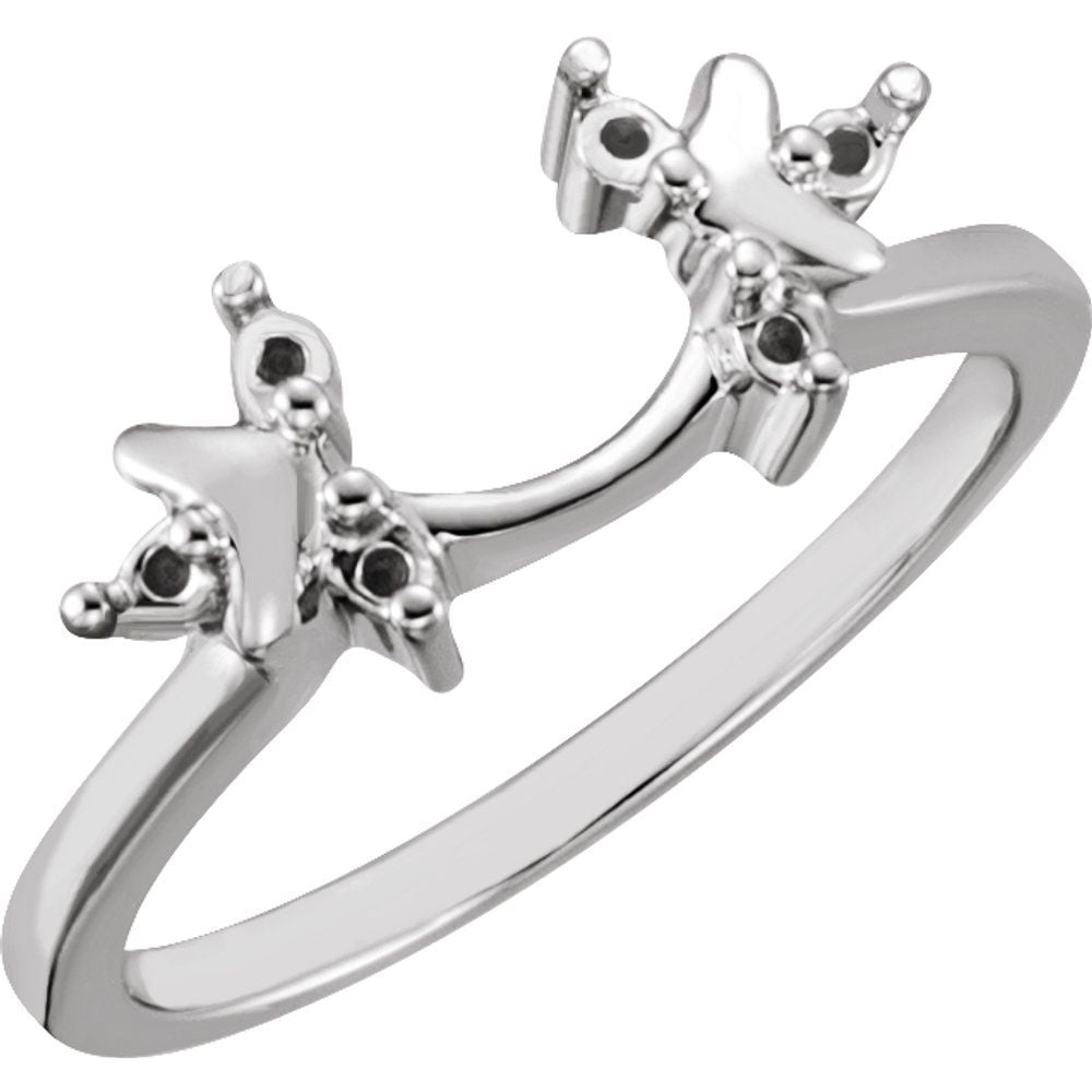 10k X1 White Gold Wrap Ring Enhancer Guard Fine Jewelry For Women Gifts ...