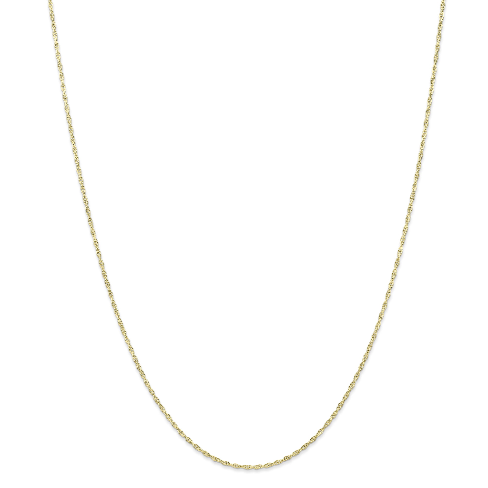 10k Yellow Gold 1.15mm Carded Cable Rope Chain Necklace Fine Jewelry ...