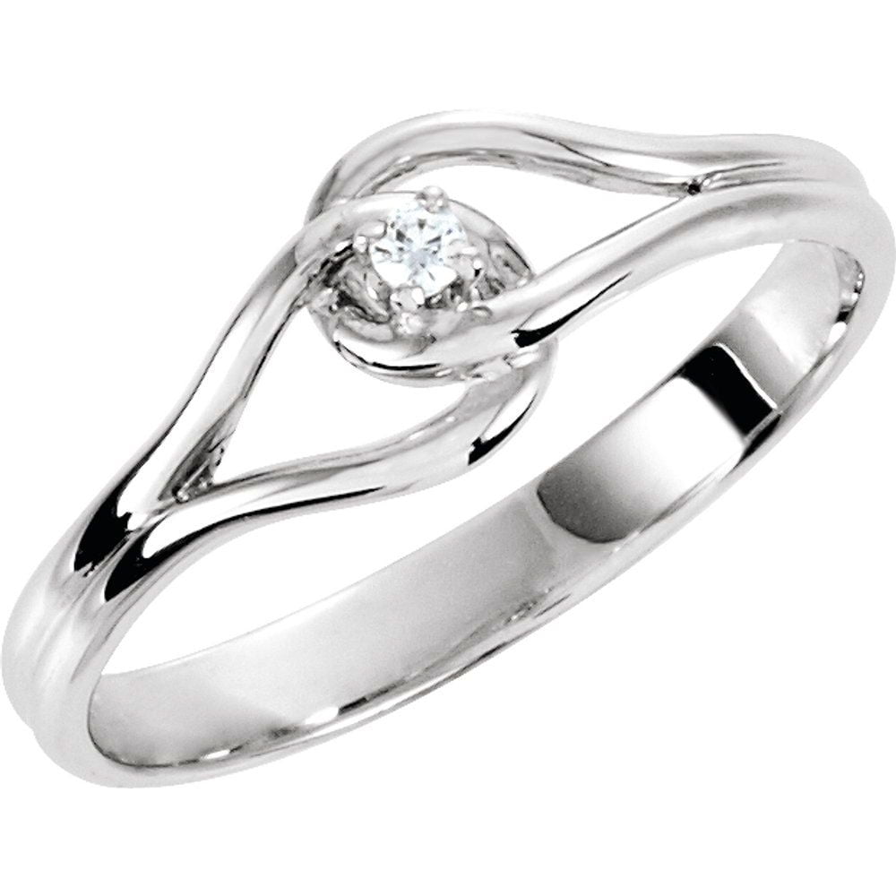 10k Yellow Gold 1.7mm Round Shape Small Interlocking Fashion Ring Fine ...