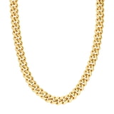10k Yellow Gold 12.8mm Comfort Curb Box Lock Bracelet 9 Inch Link ...
