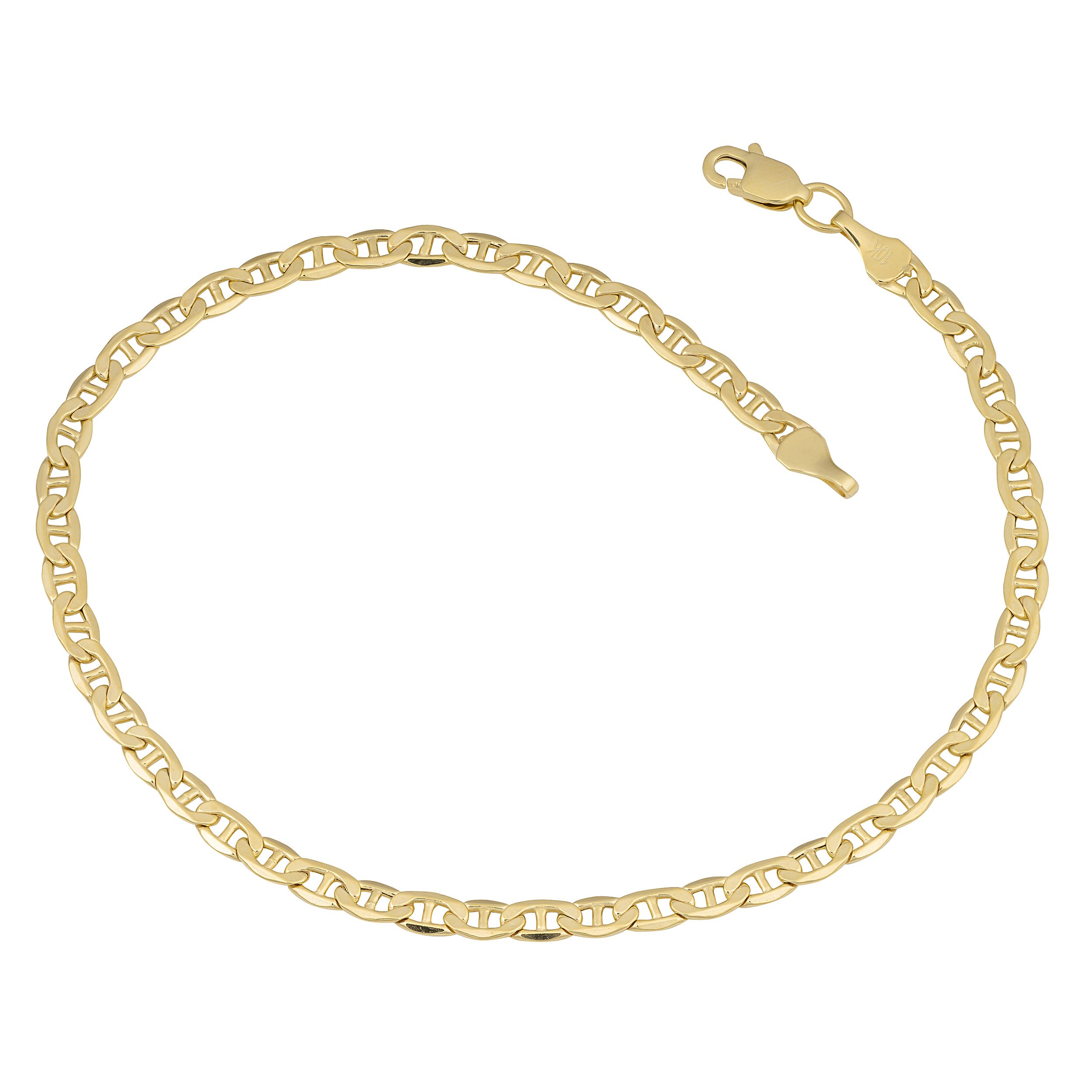 Primal Gold 14 Karat Yellow Gold Polished Fancy Link 7 Inch Bracelet ...
