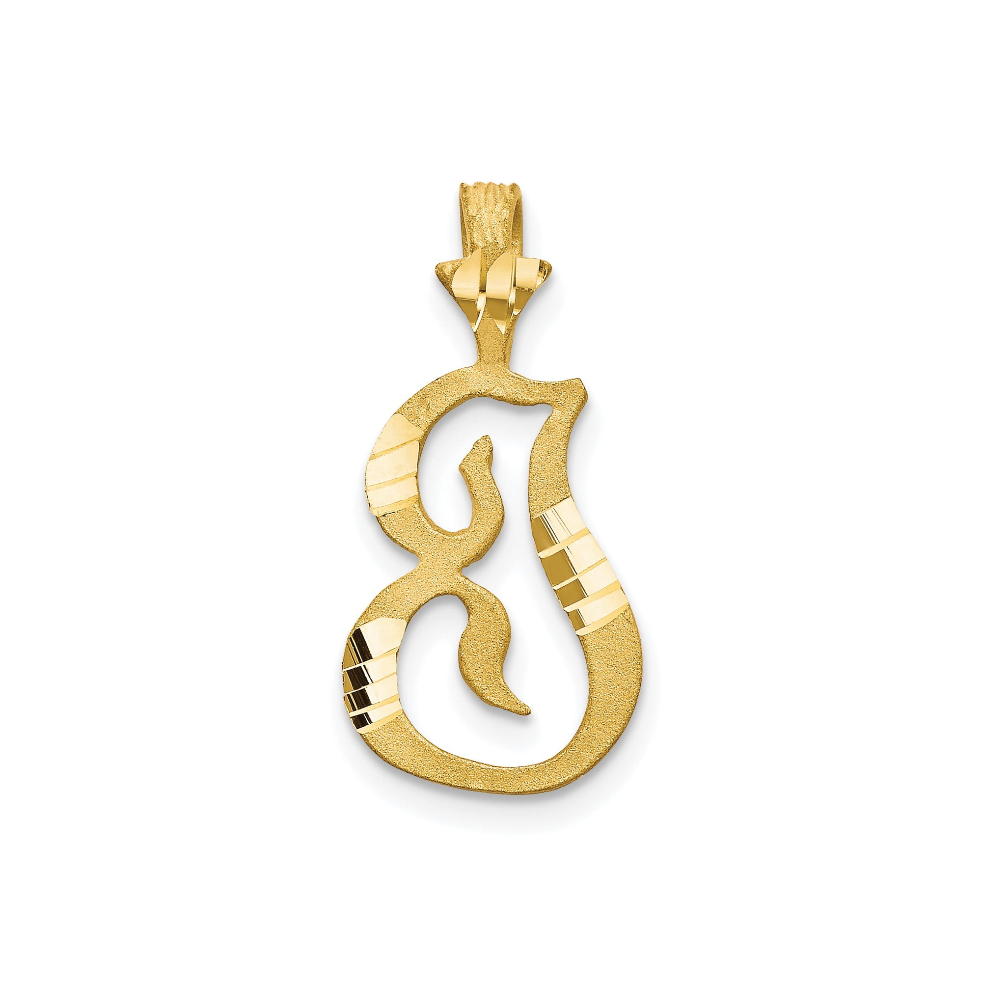 10k Yellow Gold Arabic Calligraphy Pendant for Women, Islamic Faith ...