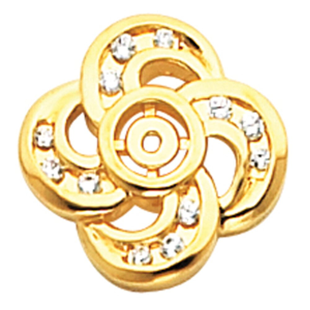 10k Yellow Gold Earrings Mounting Jacket Fine Jewelry For Women Gifts ...