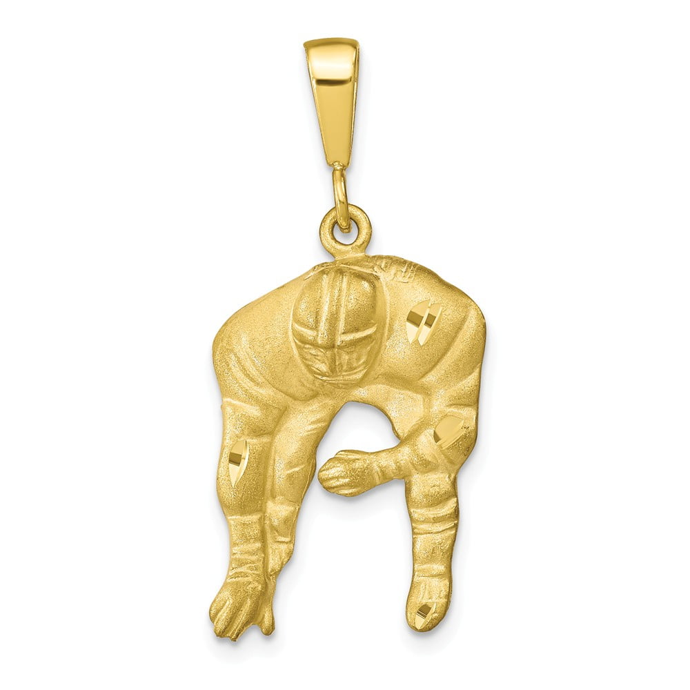 10k Yellow Gold FOOTBALL CHARM - Walmart.com