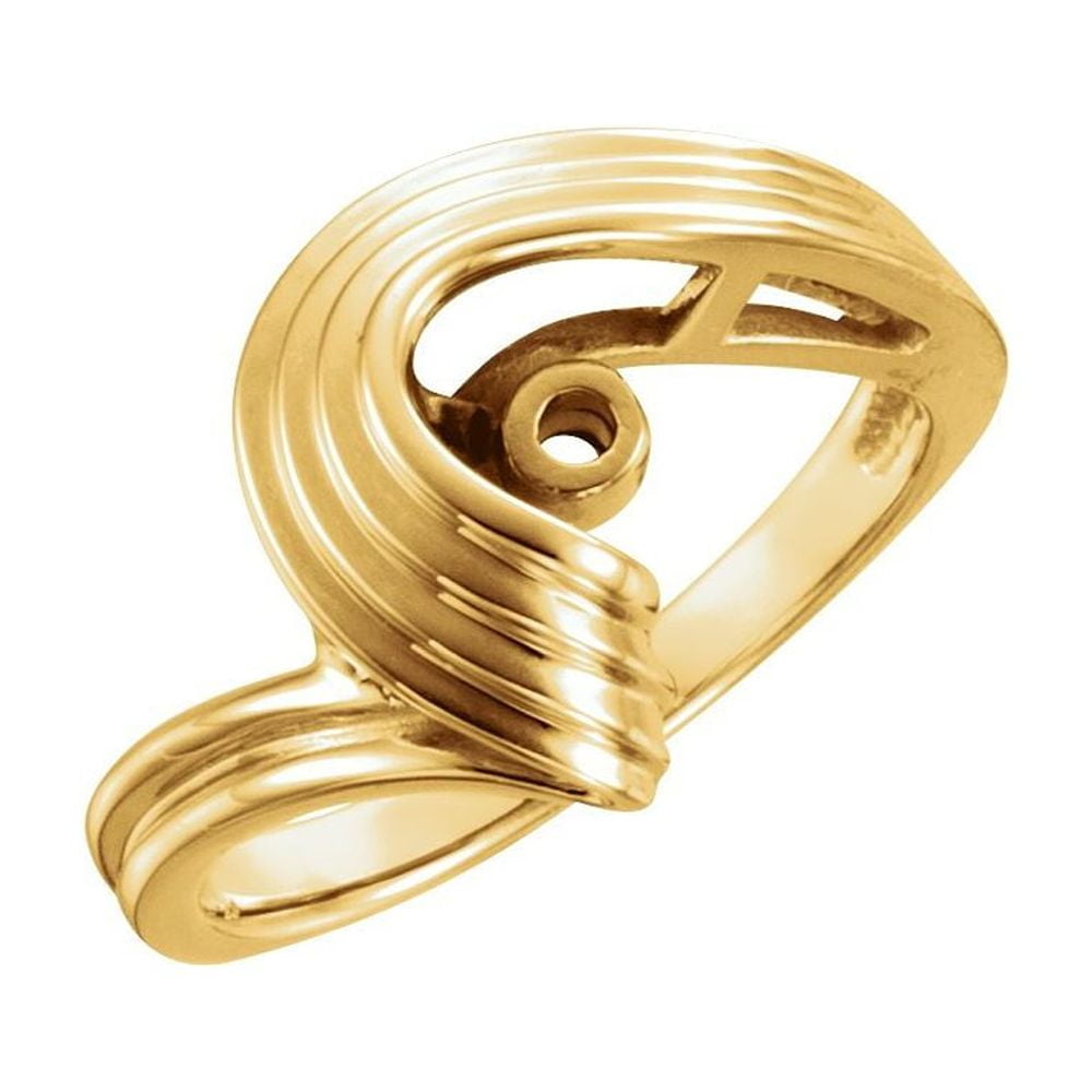 10k Yellow Gold Freeform Peg Shank Finding Fine Jewelry For Women Gifts ...