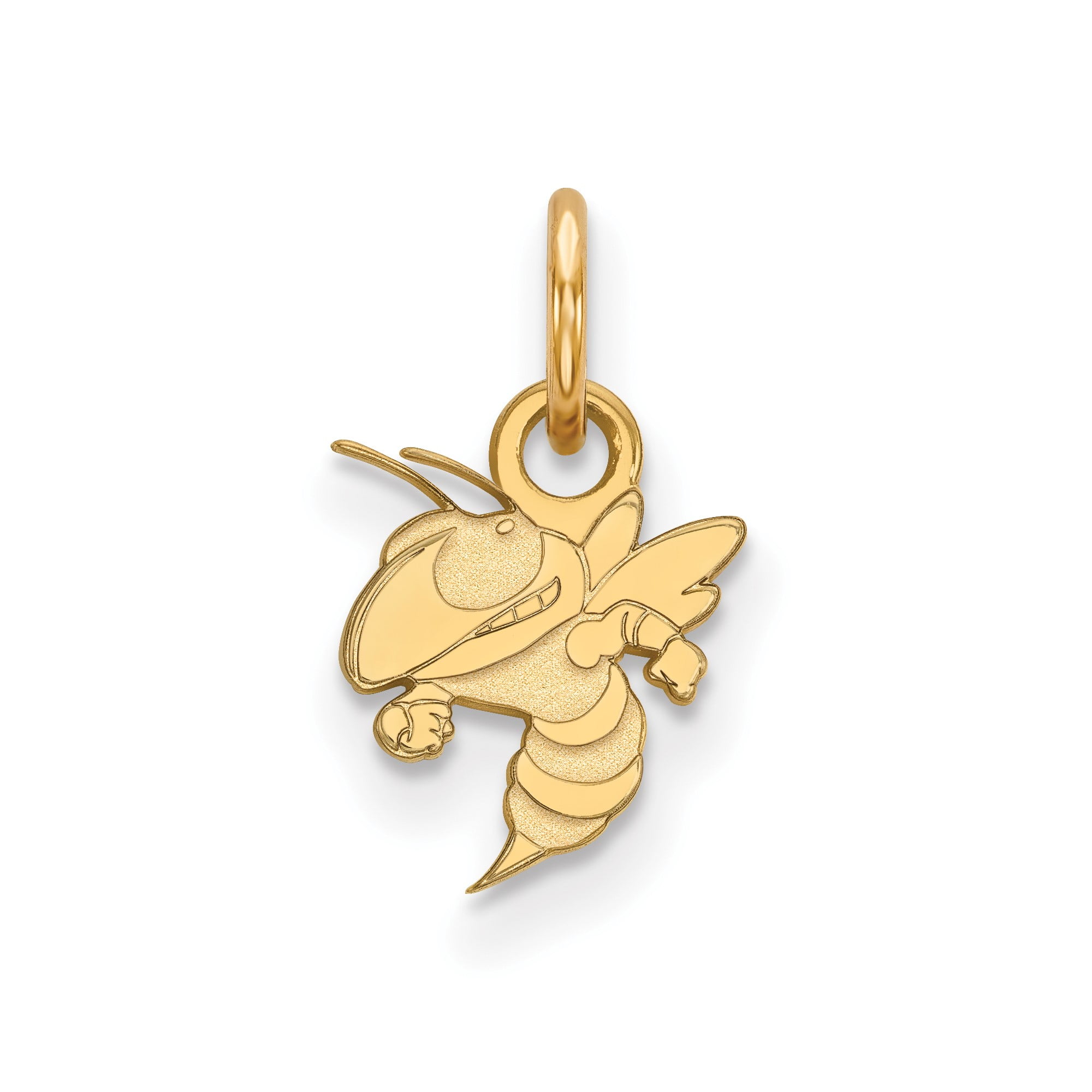10k Yellow Gold Hornet Pendant Charm for Men and Women, Wasp Mascot ...