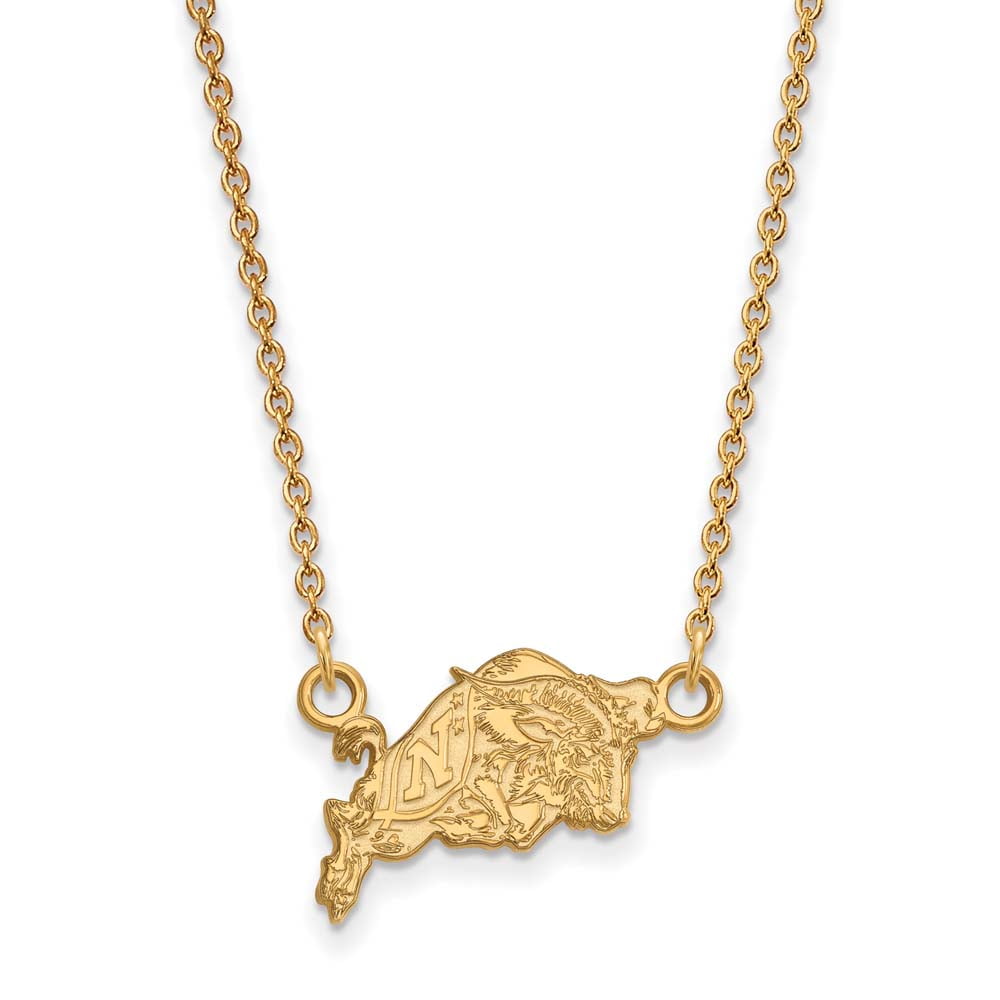 10k Yellow Gold Logoart Navy Small Pendant Necklace - Walmart.com