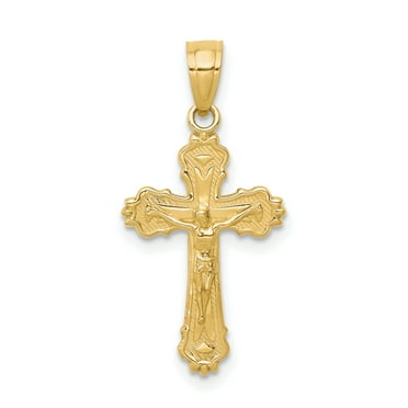 14k Yellow Gold and Satin Face of Jesus Medal Pendant Fine Jewelry For ...