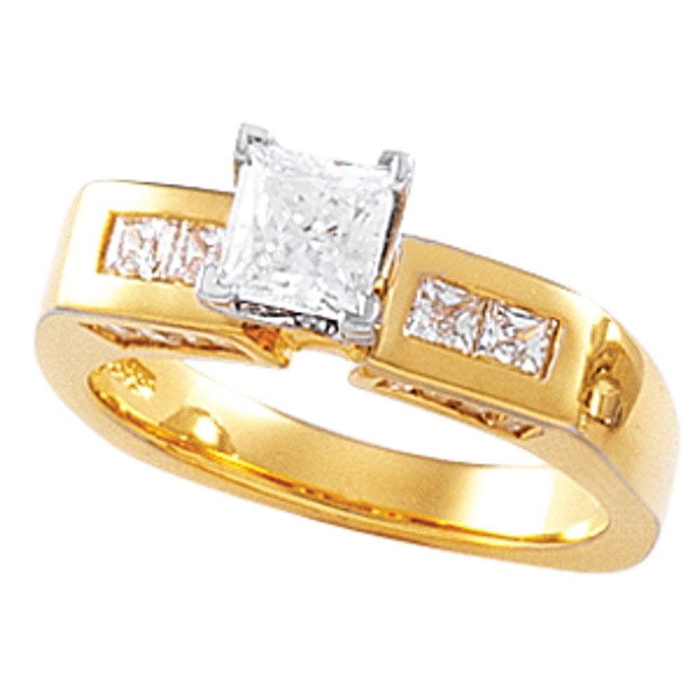 10k Yellow Gold Matching Bridal Wedding Engagement Anniversary Band ...