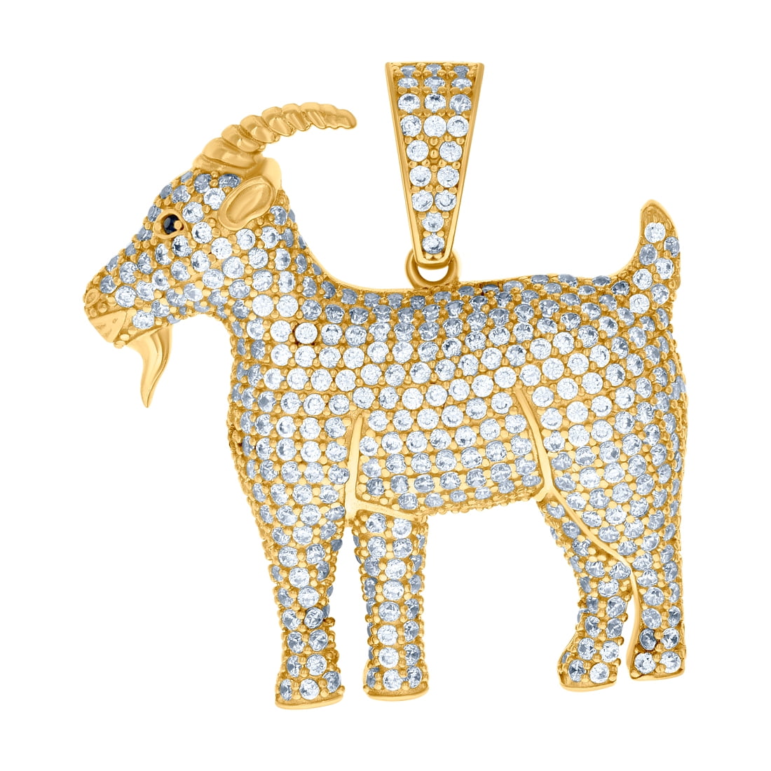 10k Yellow Gold Mens Black White CZ Simulated Diamond Greatest Of All ...