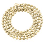 Primal Gold 10 Karat Yellow Gold 0.80mm Diamond-cut 16-inch Cable Chain ...